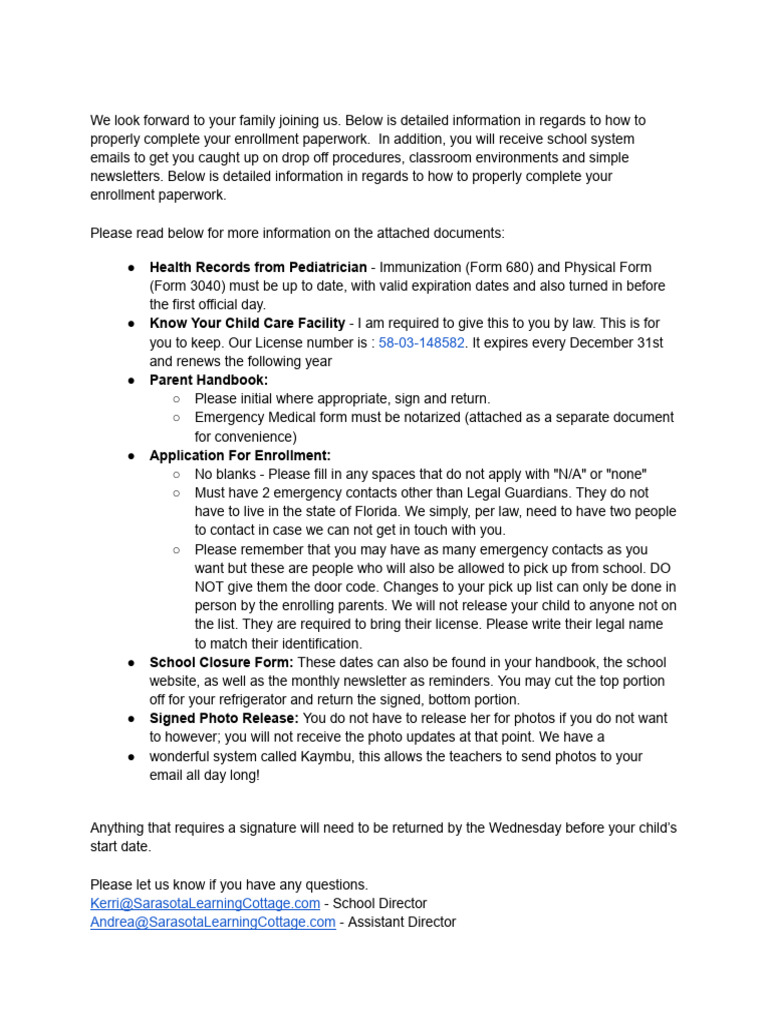 Enrollment (How To Fill Out) Paper | PDF