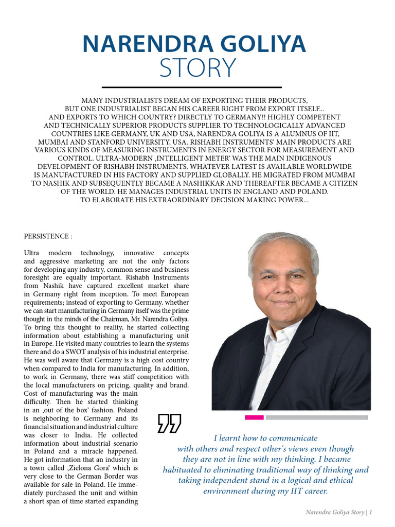 Narendra Goliya_STORY | PDF
