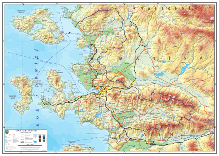 Izmir Fiziki Il Haritasi 1402 | PDF
