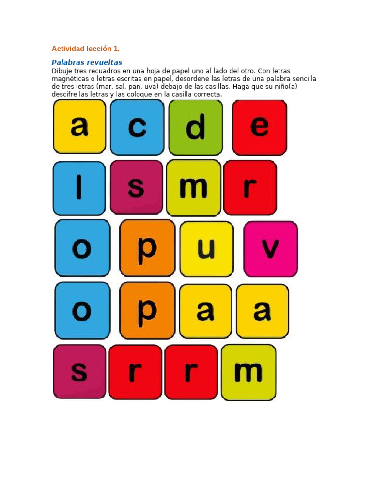 Letras Revueltas | PDF