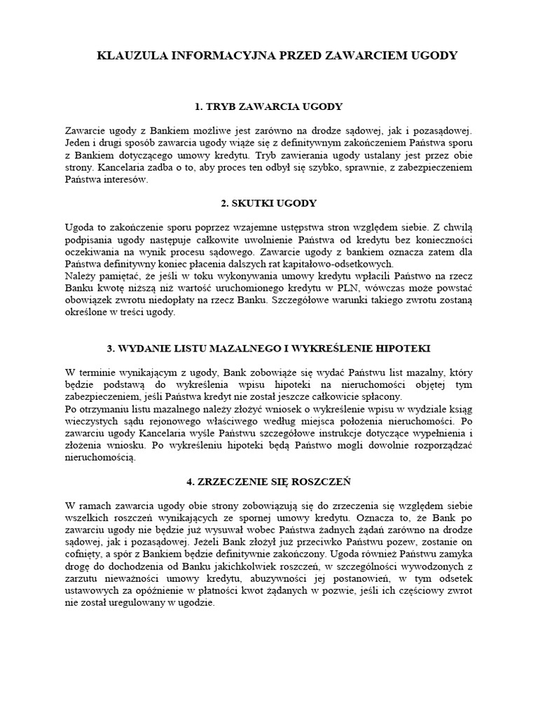 Klauzula Informacyjna | PDF