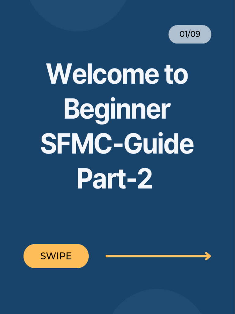 SFMC Setup Guide for Beginners | PDF