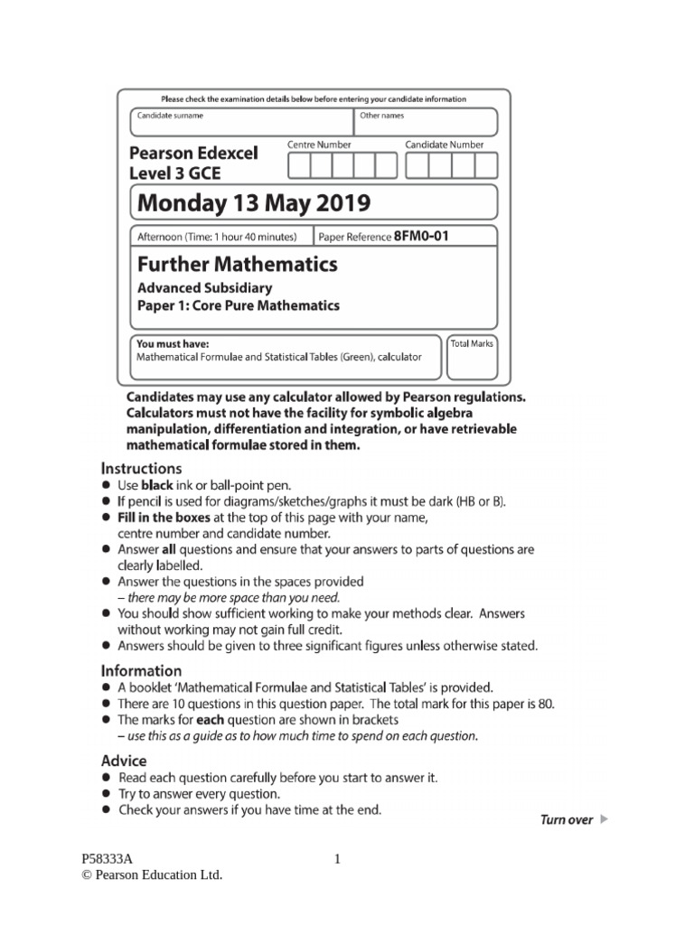 Advanced Mathematics Problem Set | PDF | Equations | Complex Number