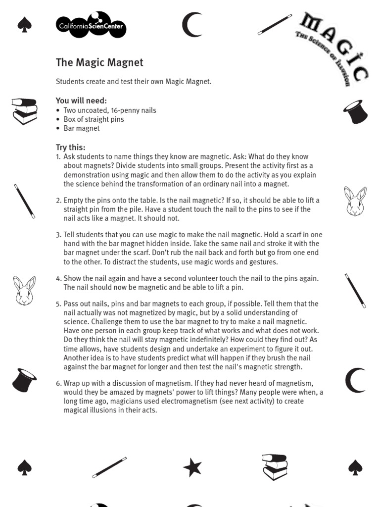 Magic Magnet | PDF | Magnetic Field | Magnet