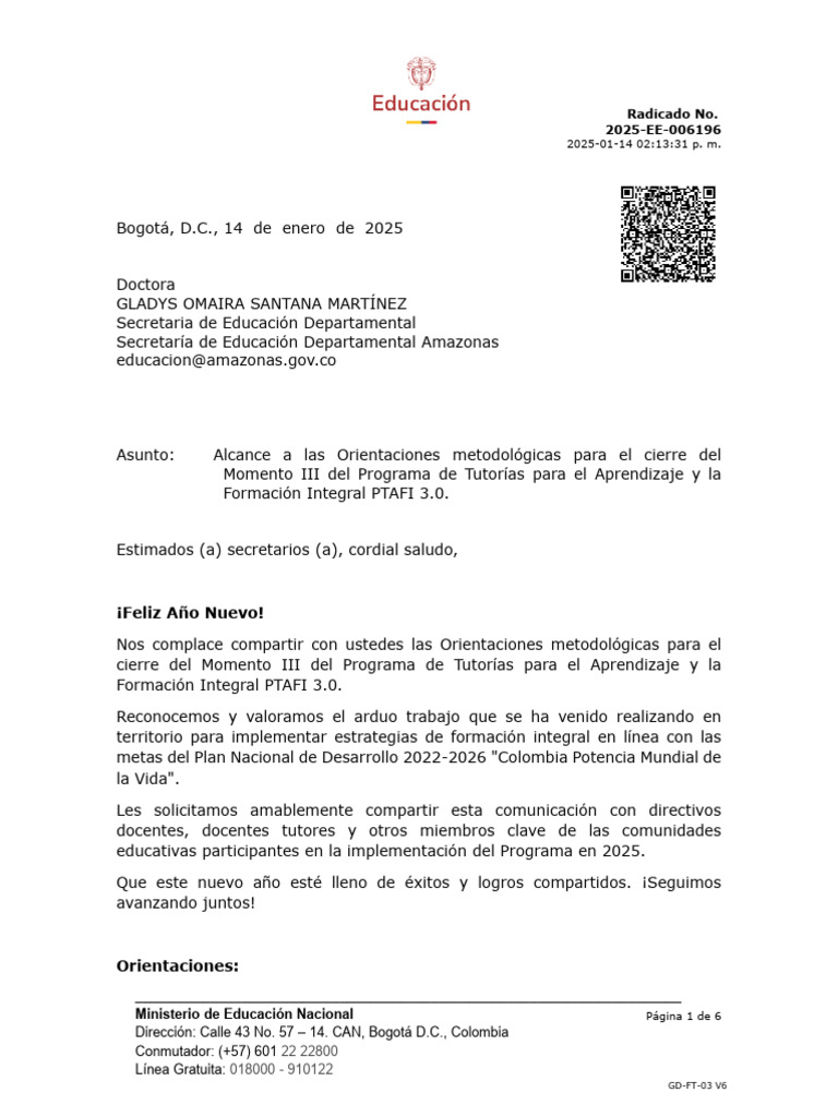 Orientaciones PTAFI 3.0: Cierre Momento III | PDF | Enseñando | Evaluación