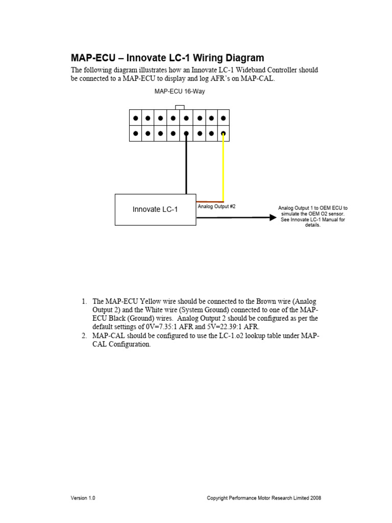Innovate Lc 1 Map Ecu | PDF