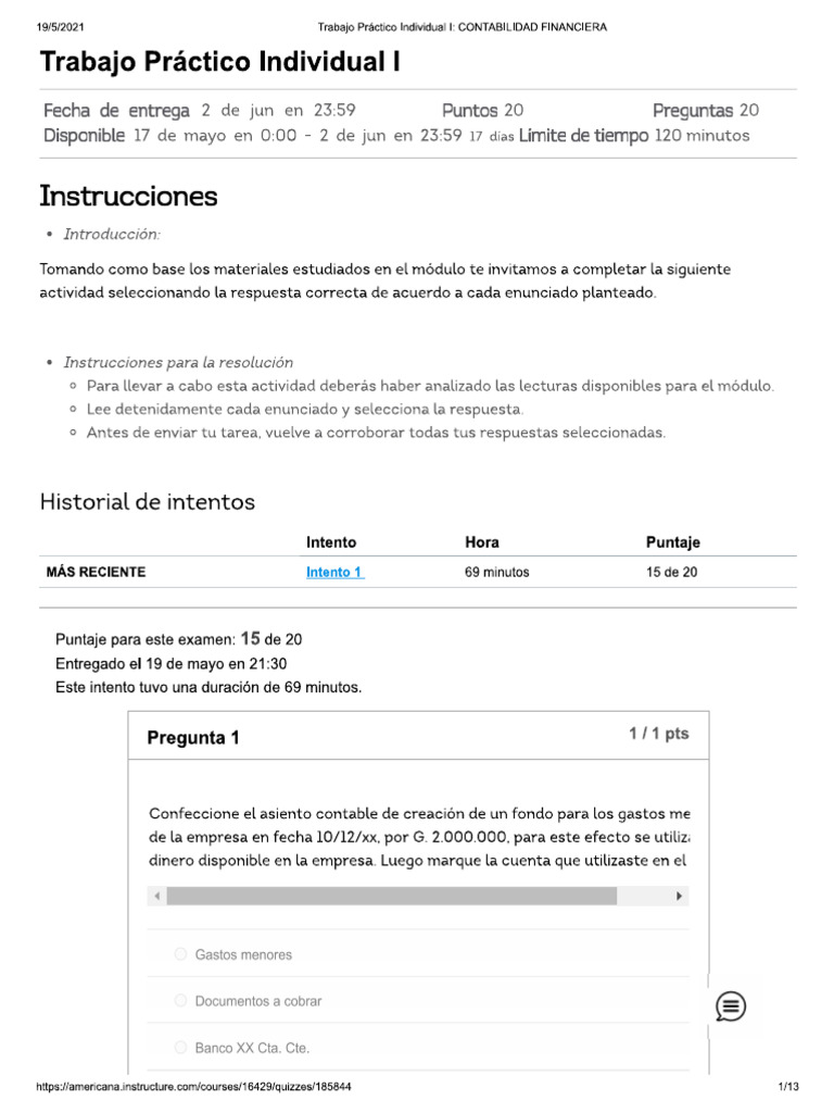 Trabajo Practico 1 | PDF