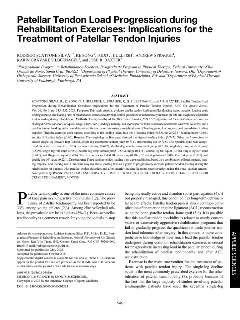 Patellar Tendon Load Progression During17 240610 143553 | PDF ...