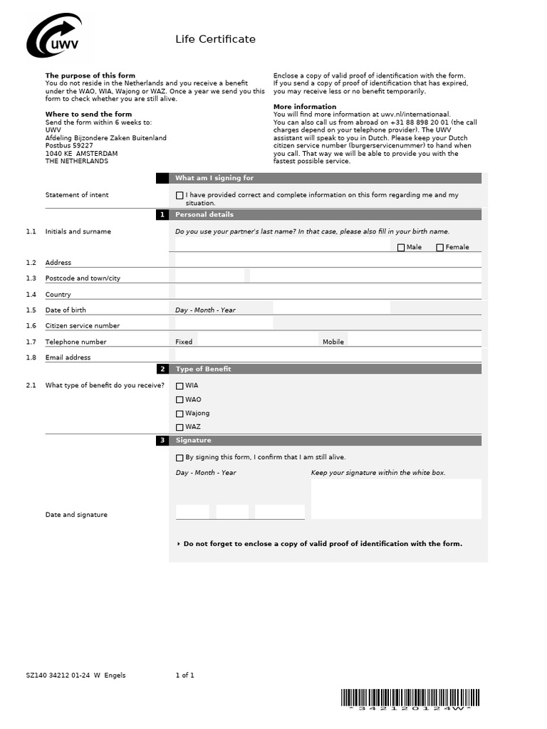 Life Certificate Tcm94 459802 | PDF | Identity Document | Government ...