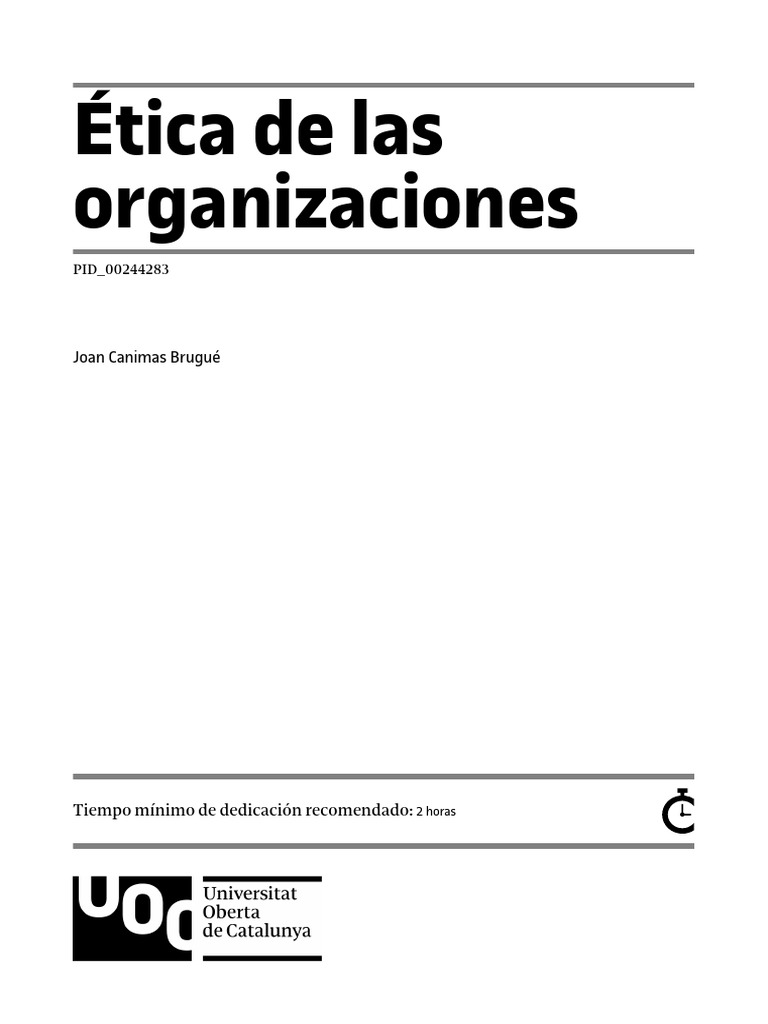 Etica Aplicada a La Educacion Social_Modulo5_Etica de Las Organizaciones | PDF | Responsabilidad ...