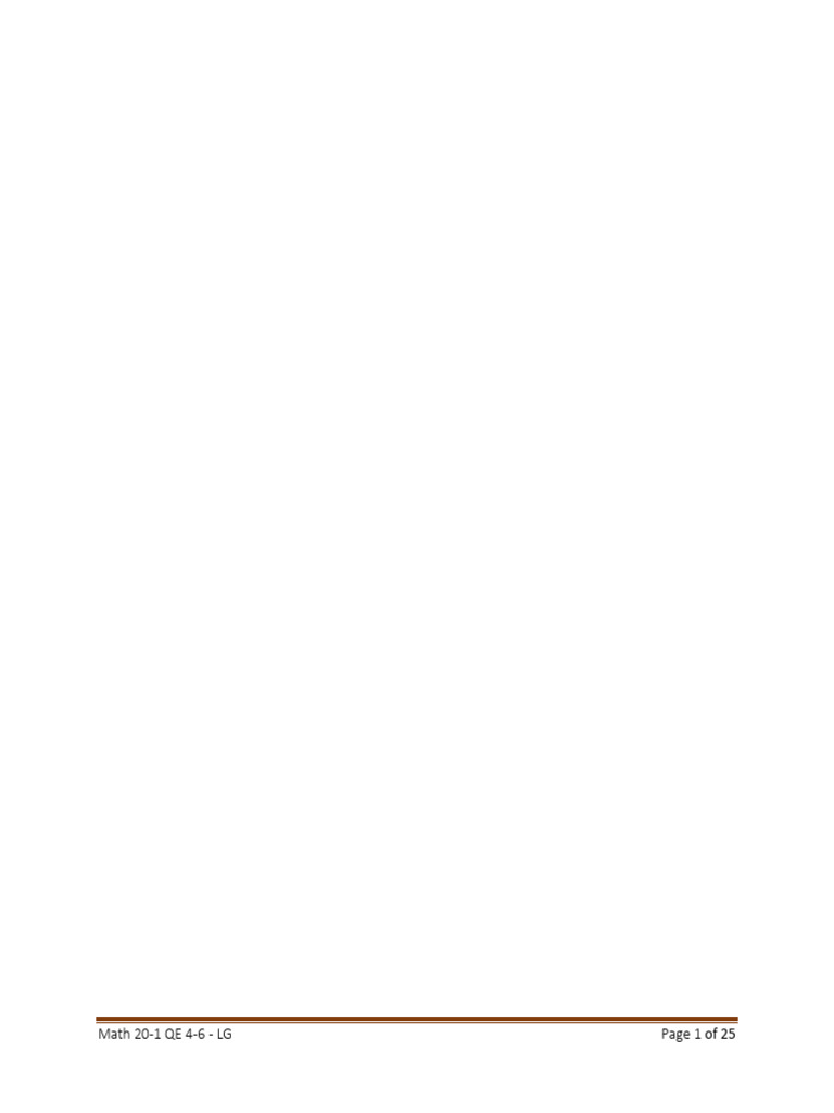 M20 1 QE4 6 Quadratic Equations LG | PDF | Quadratic Equation | Factorization