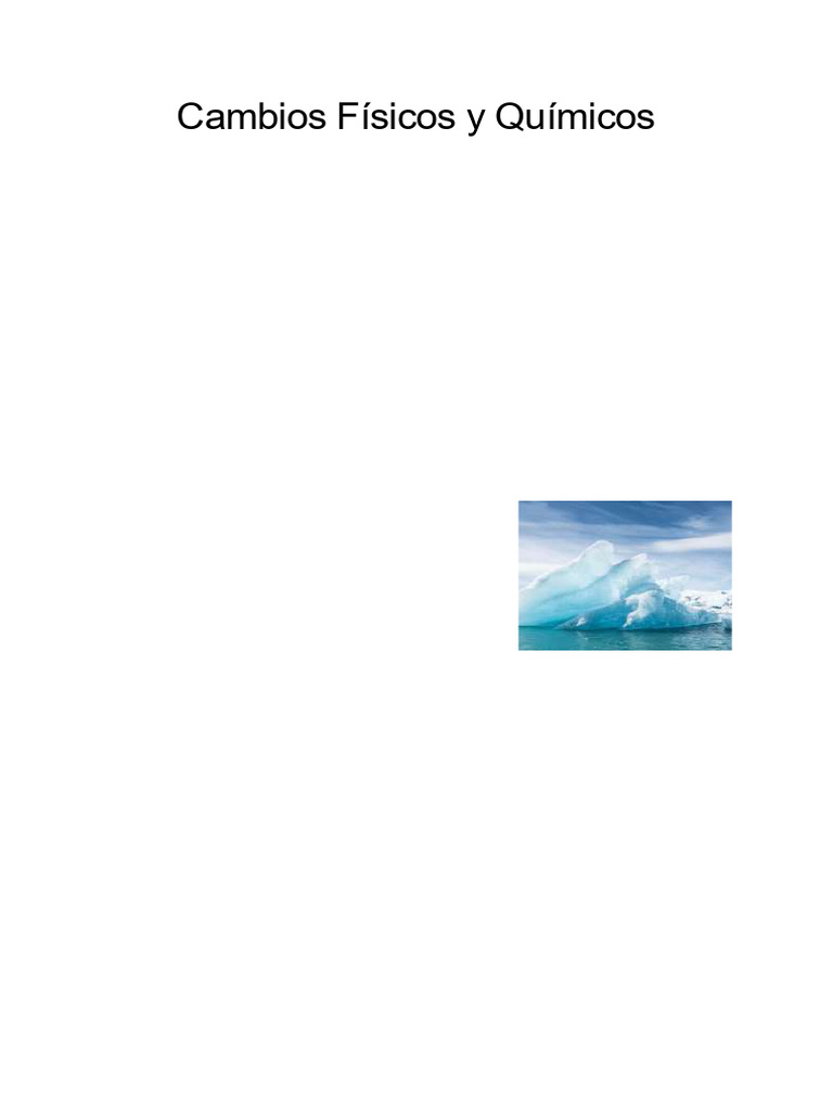 Cambio Fisicos y Quimicos - Removed | PDF | Reacciones químicas | Química