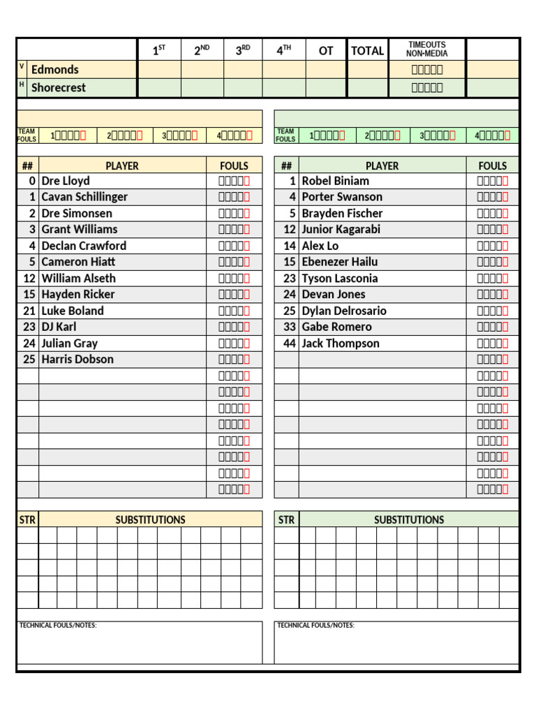 Basketball-High-School-In-Game-Sheet | PDF