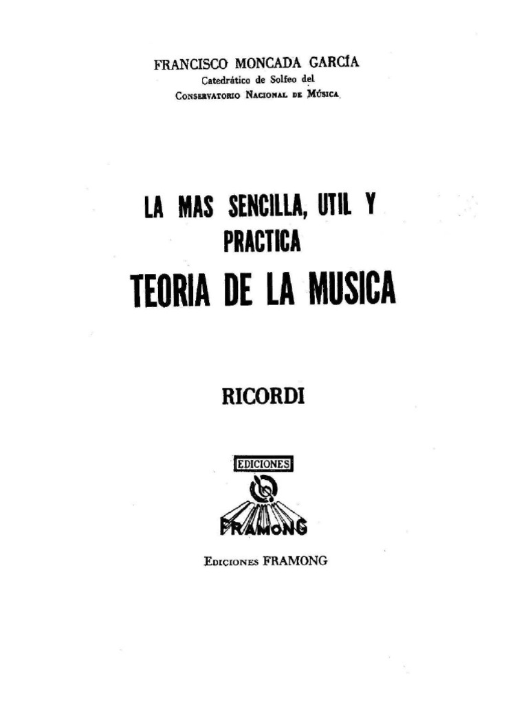 Teoria de La Musica Moncada-1 | PDF