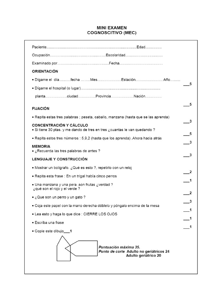 10 Mini Examen - Mec Completo | PDF