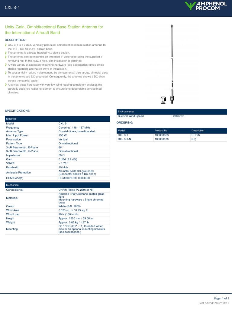 cxl-3-1.en-GB | PDF | Antenna (Radio) | Electromagnetic Spectrum