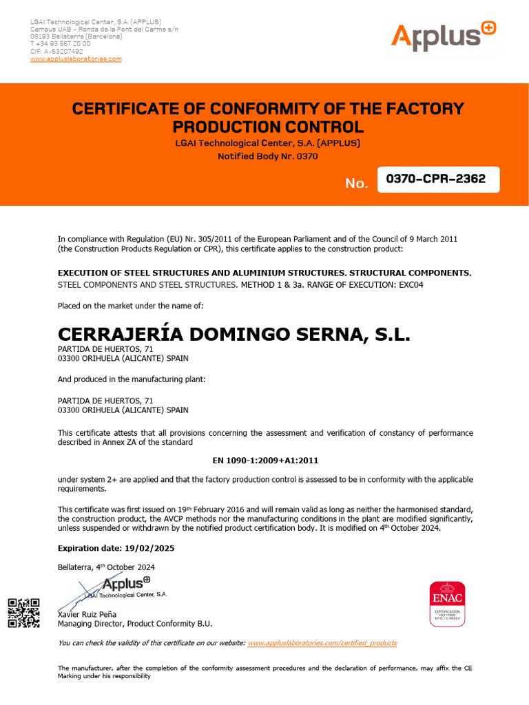 2362-CPR S8 M1 DOMINGO SERNA - EXC04 - Feb2025 | PDF