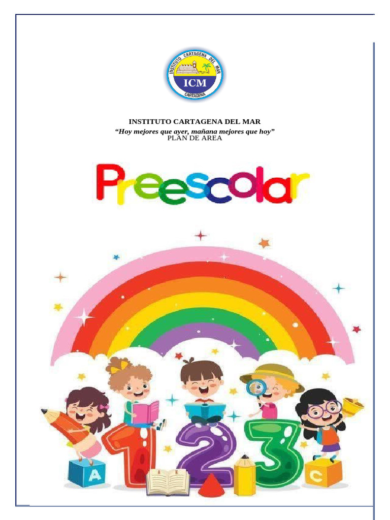 Plan de Área Preescolar 2024: Educación Integral | PDF | Educación de ...