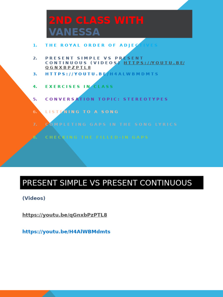 Intermediate Level 1st Class | PDF