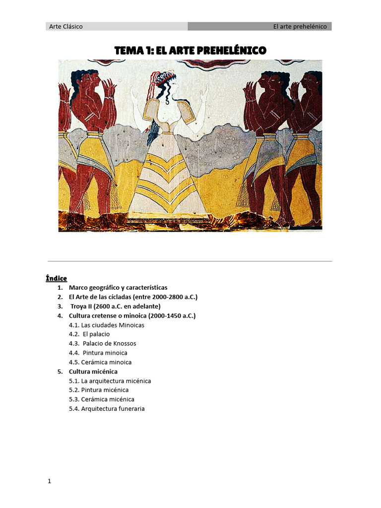 Arte Prehelénico: Civilizaciones y Estilos | PDF | Minotauro | Grecia ...