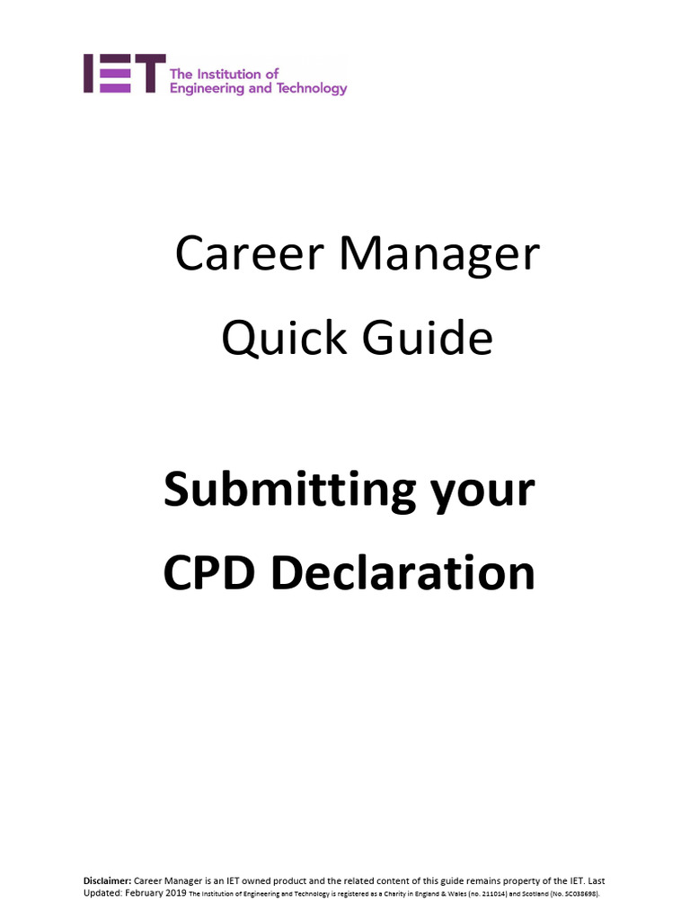 Submit Your CPD Declaration Guide | PDF
