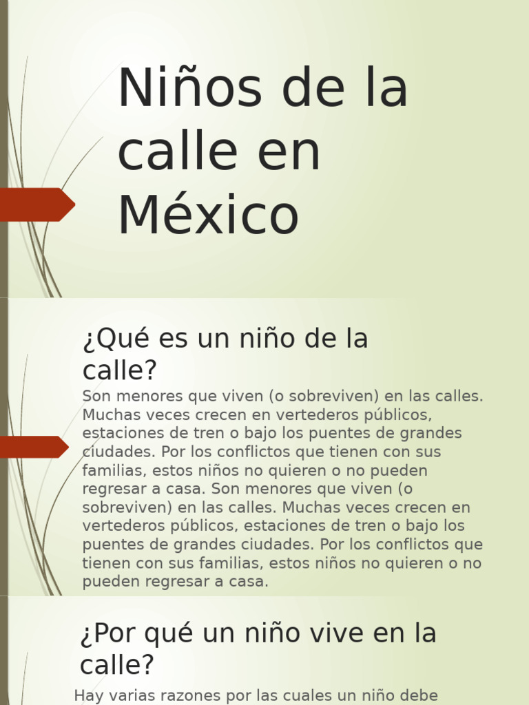 Niños de la calle en México: causas y soluciones | PDF