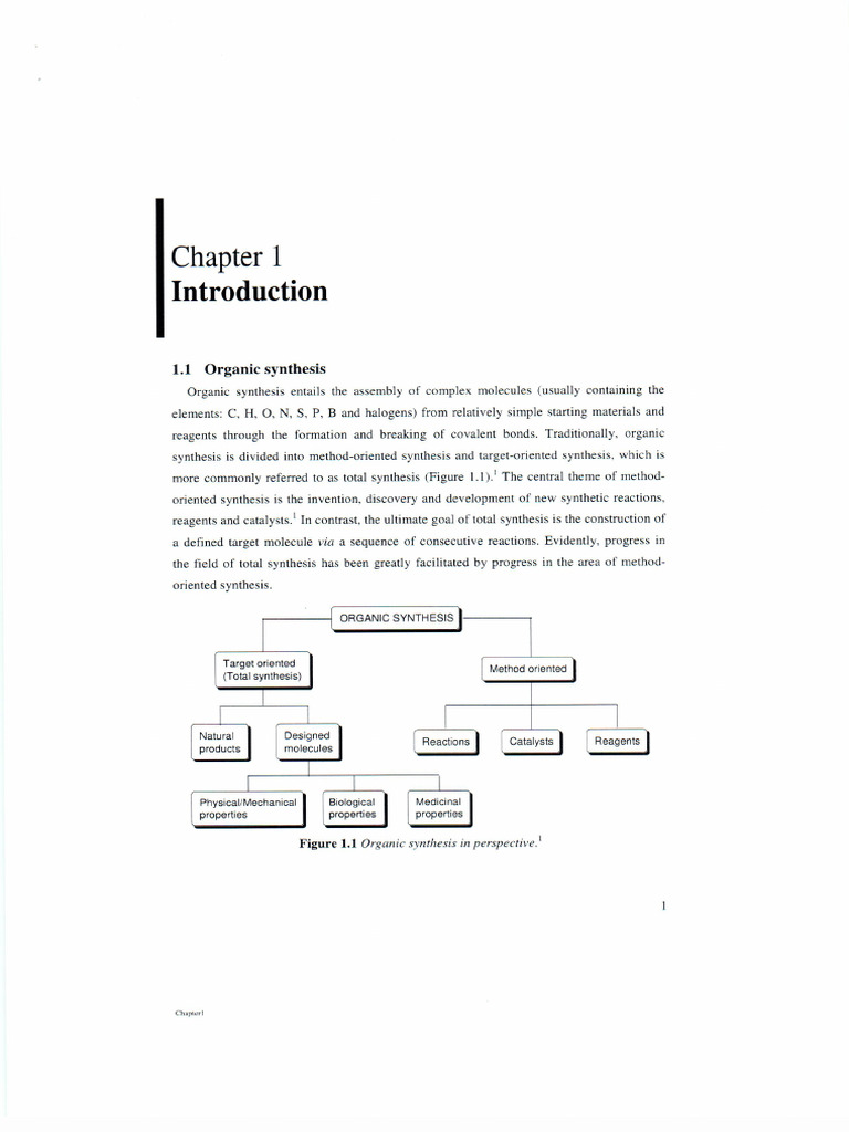 Organic Synthesis - Introduction - Ch01 | PDF