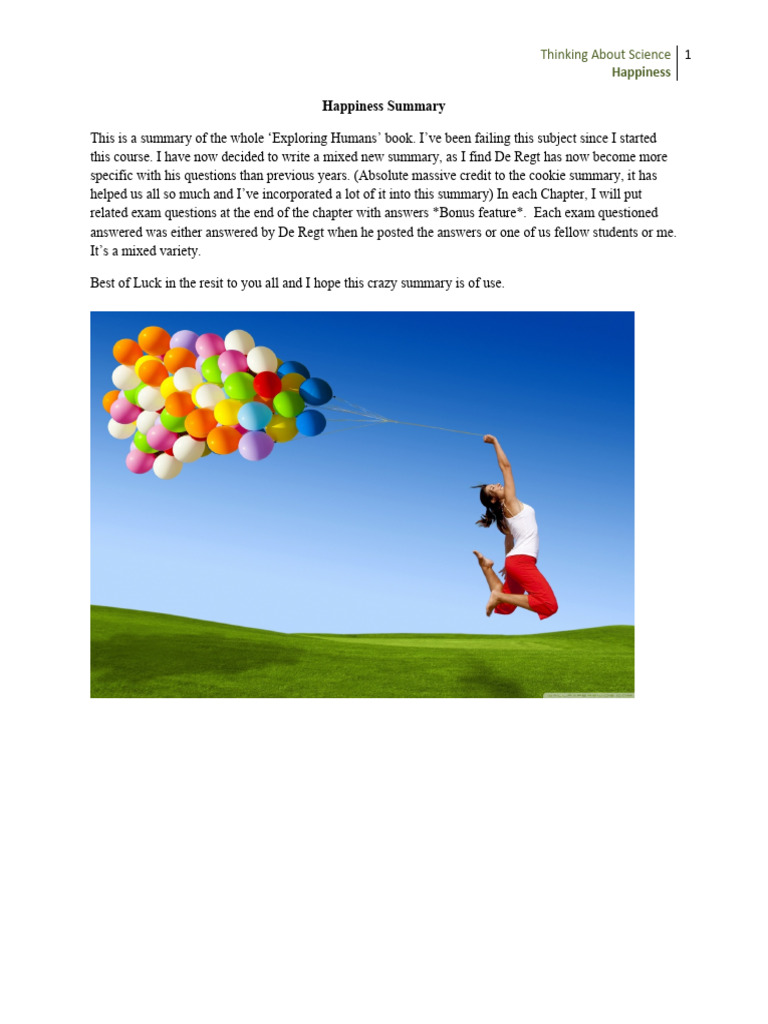 summary exploring humans (1) 2 | PDF | Empiricism | Idea