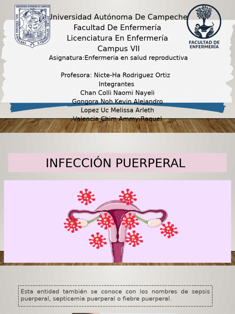 Infección Puerperal: Causas y Tratamiento | PDF | Útero | Parto