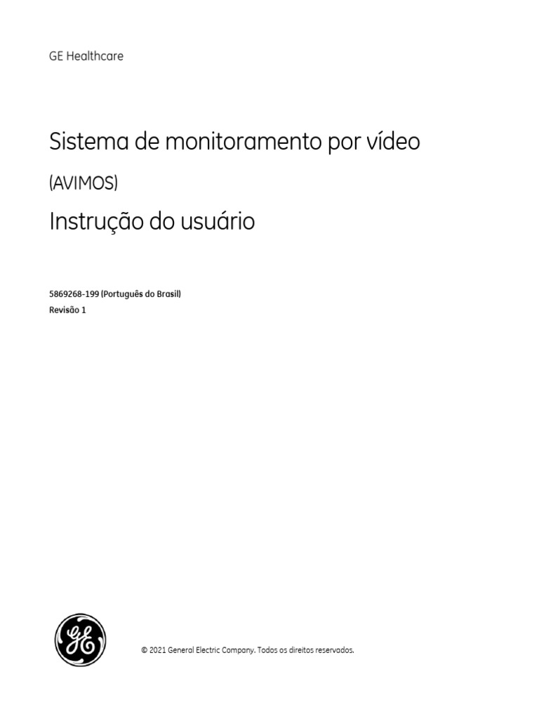 Assisted Video Monitoring System (AVIMOS) User Instruction - UM - 5869268-199 - PT-BR - 1 | PDF ...