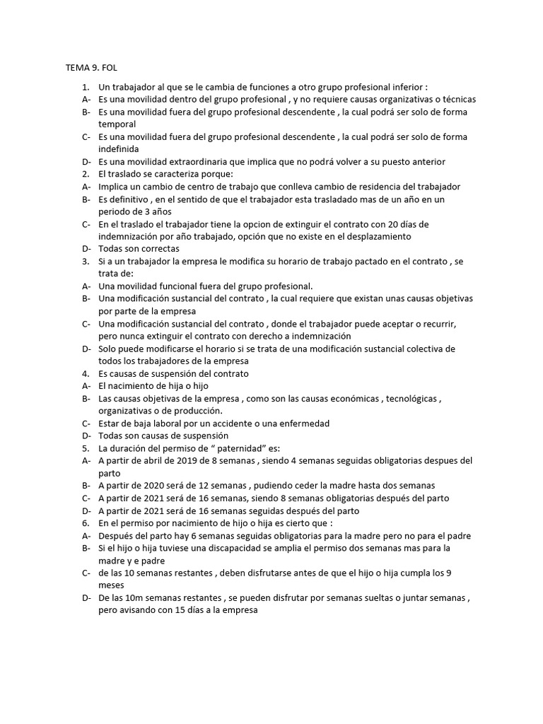 Tema 9 Fol | PDF | Daños y perjuicios | Business