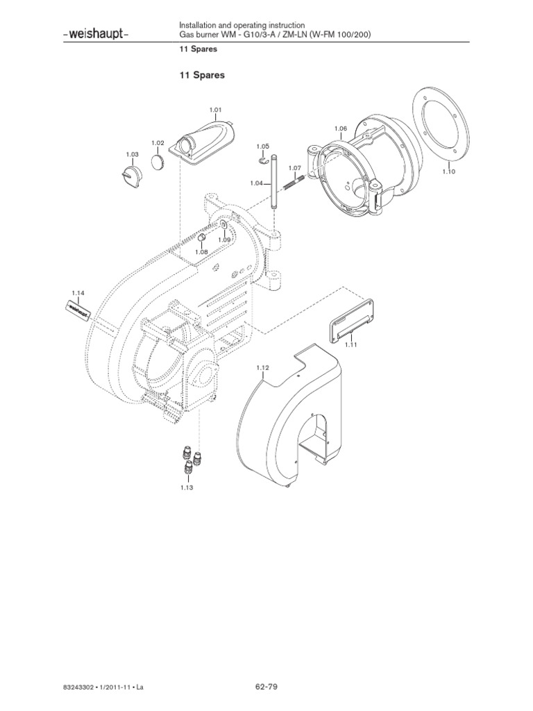 Gas Burner Parts & Instructions | PDF | Distributor | Mechanical ...