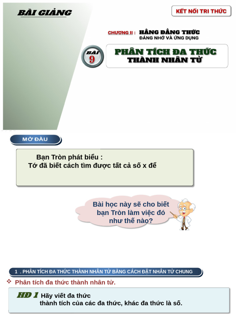 Bai 9 - Phan Tich Da Thuc Thanh Nhan Tu | PDF
