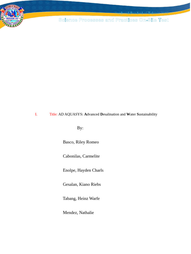 Advanced Desalination for Sustainable Agriculture | PDF | Desalination ...