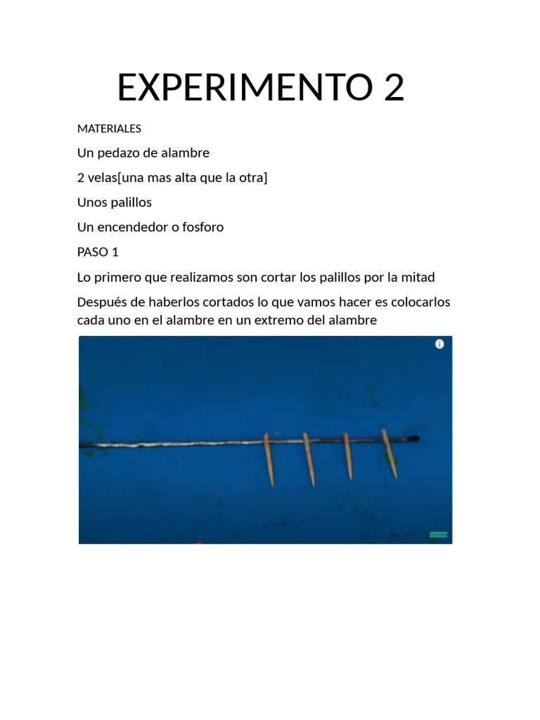 EXPERIMENTO 2 | PDF