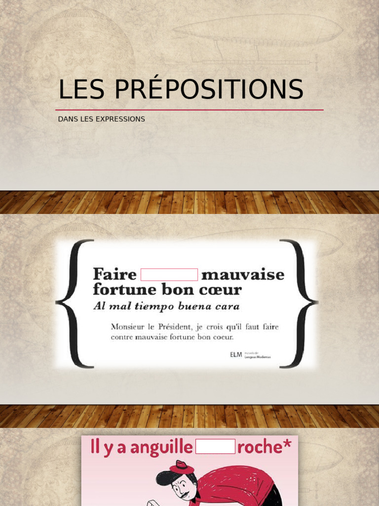 Les prépositions dans les expressions | PDF