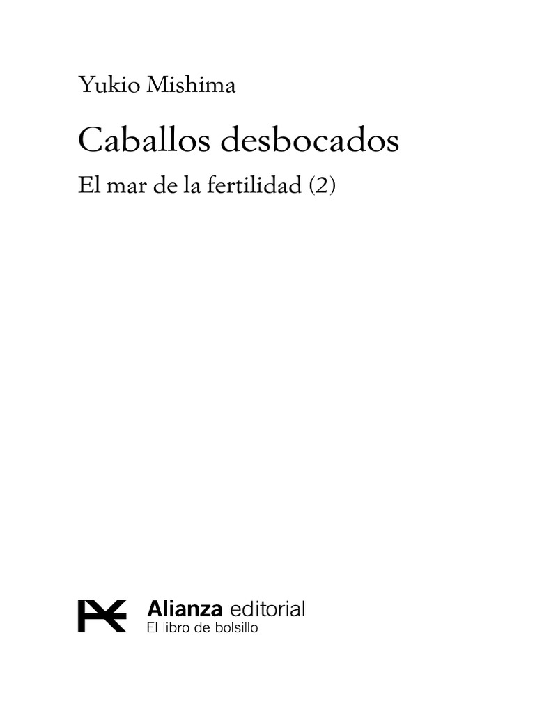 Caballos Desbocados de Mishima | PDF
