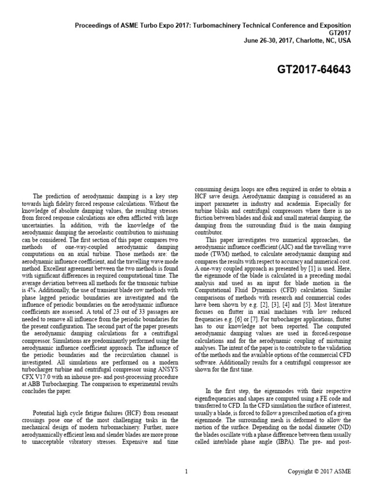 Vogel, 2017 - Comparison of The Influence Coefficient Method and ...