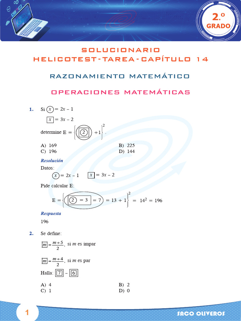 5 - RM - 2° - Cap 14 - Sol - Tarea - 23-1 | PDF