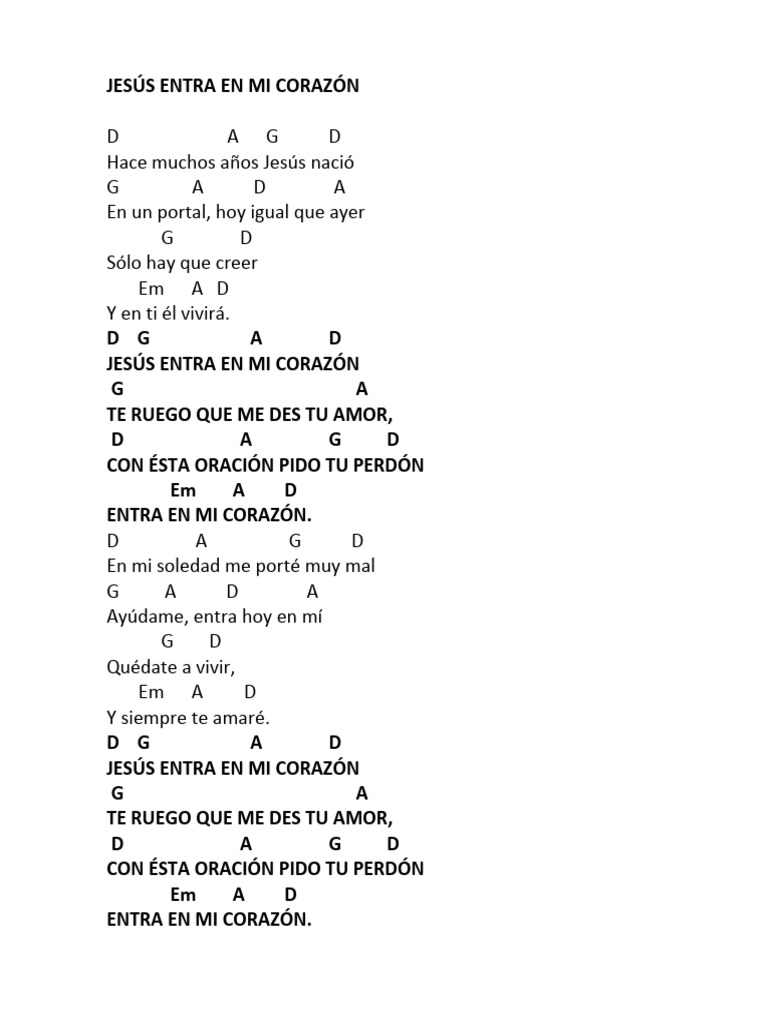 Jesús en mi Corazón | PDF