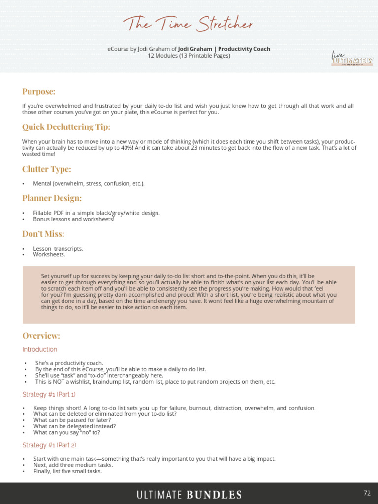 Cheat Sheets The Time Stretcher | PDF