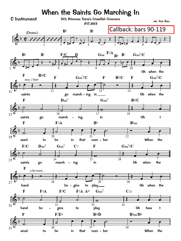 When - The - Saints - Go - Marching - in - Sheet - Music 2 | PDF
