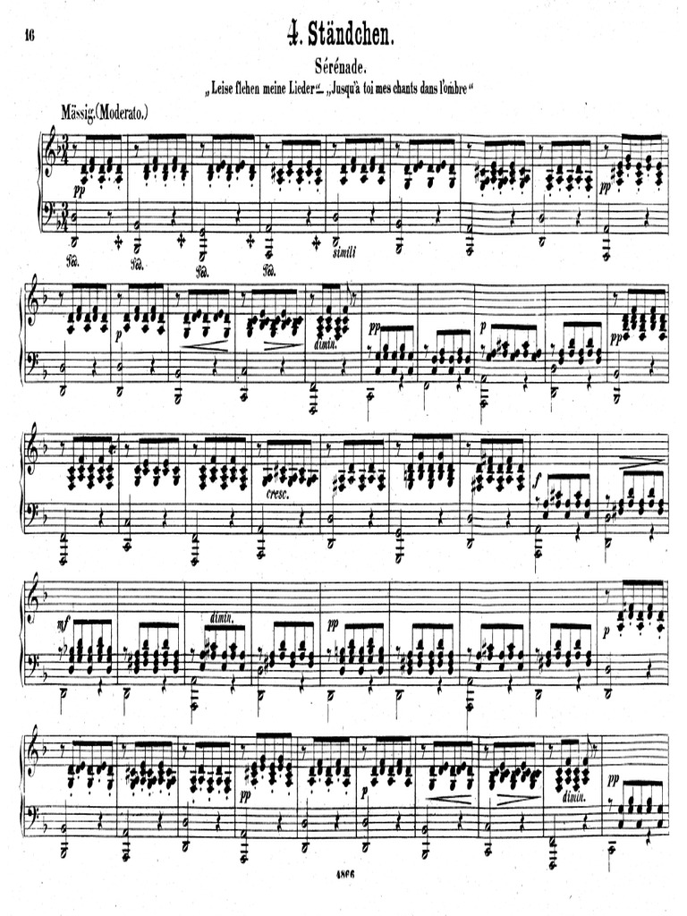 F. Schubert - Serenata Standchen | PDF