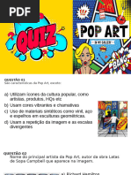 Lista de Questões Pop Art | PDF | Andy Warhol | Imagem