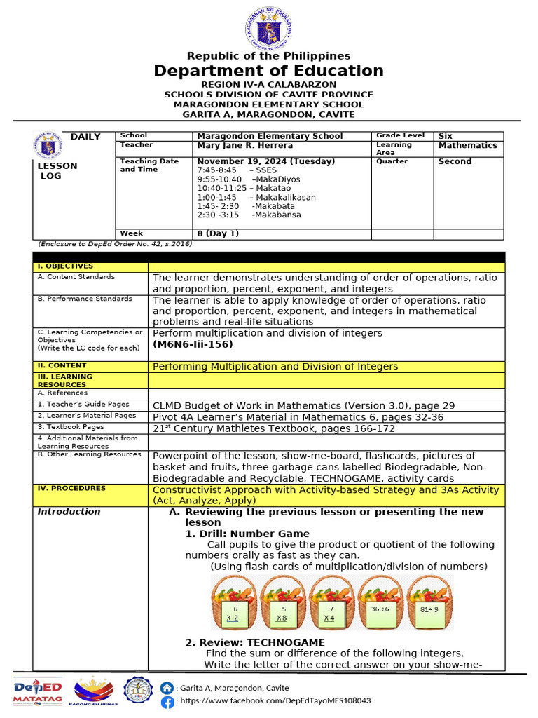 q2 Week8 Jane h.2024 Sims | PDF | Learning | Teachers