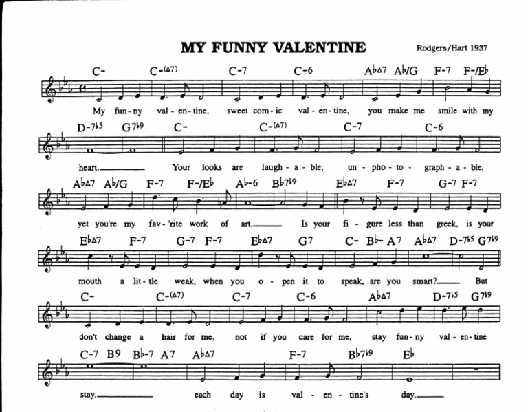 My Funny Valentine | PDF