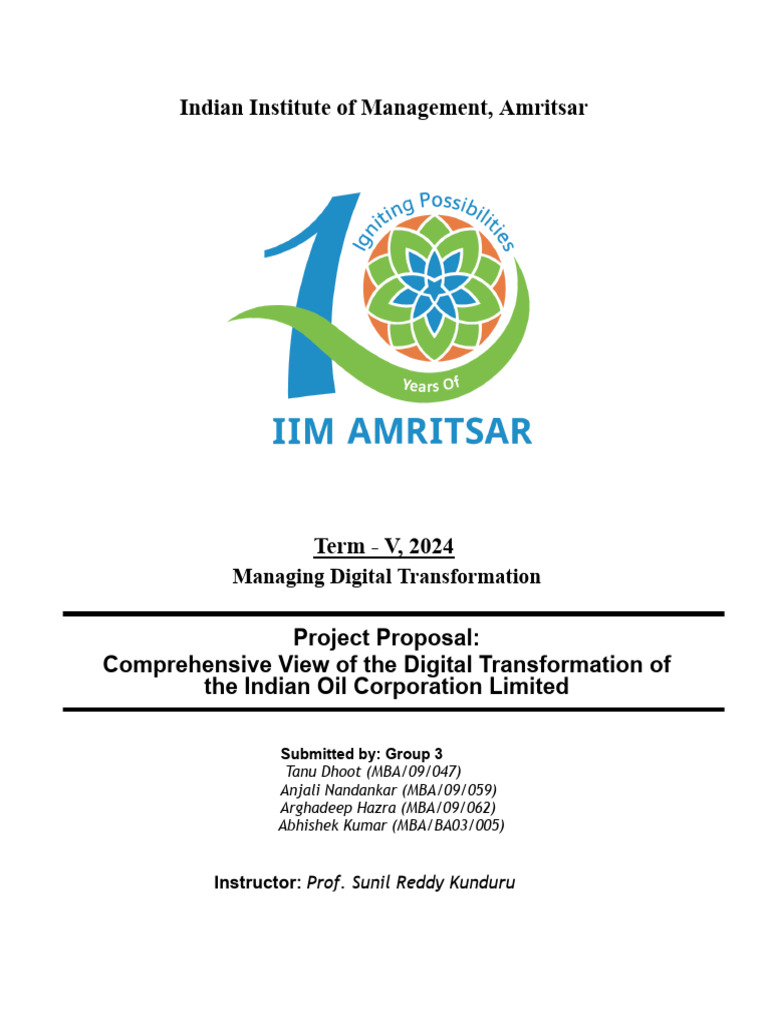 MDT Project Proposal Group 3 | PDF | Sustainability | Innovation