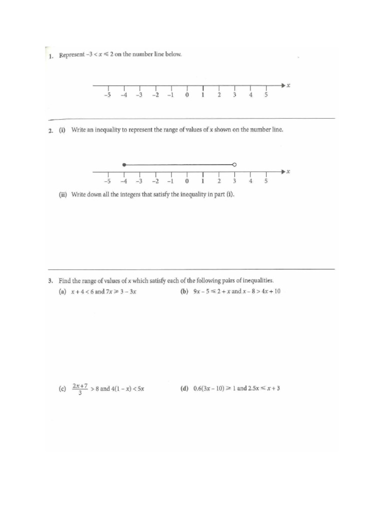 Day3 Solve Linear Inequities | PDF