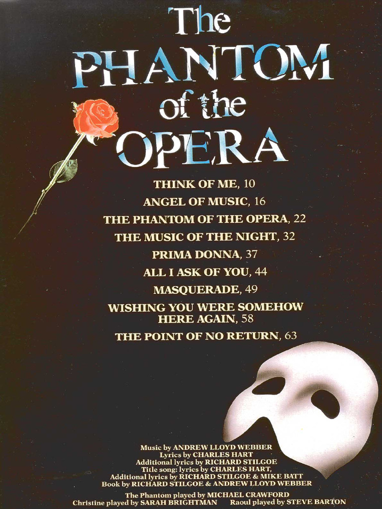Fantasma Da Ópera - Songbook | PDF