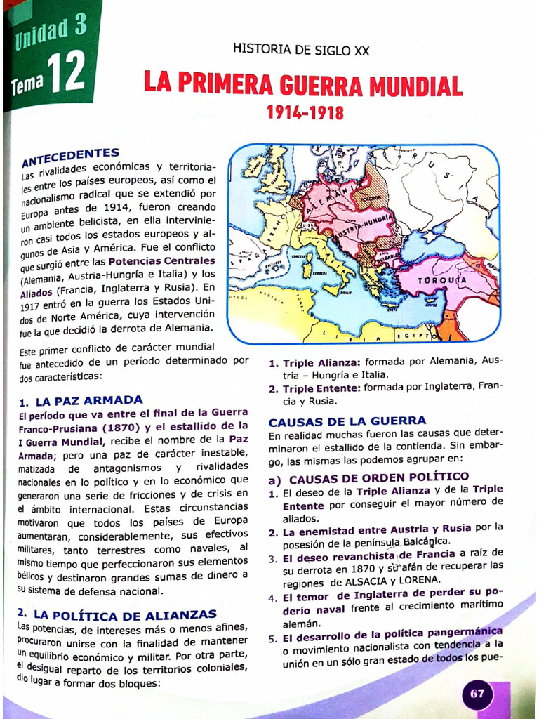 PRIMERA GUERRA MUNDIAL | PDF